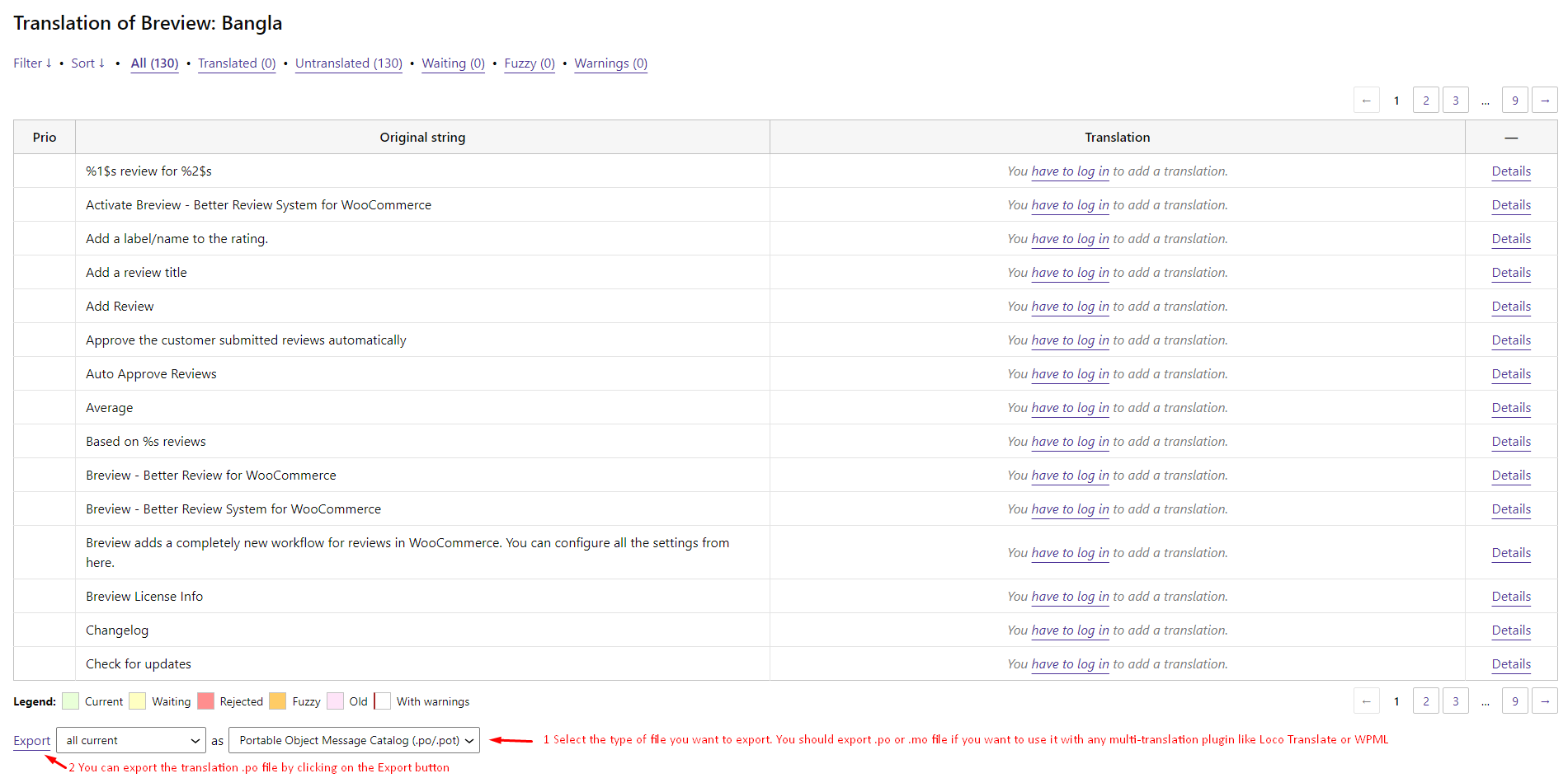 Translate Breview Plugin - MS Web Arts